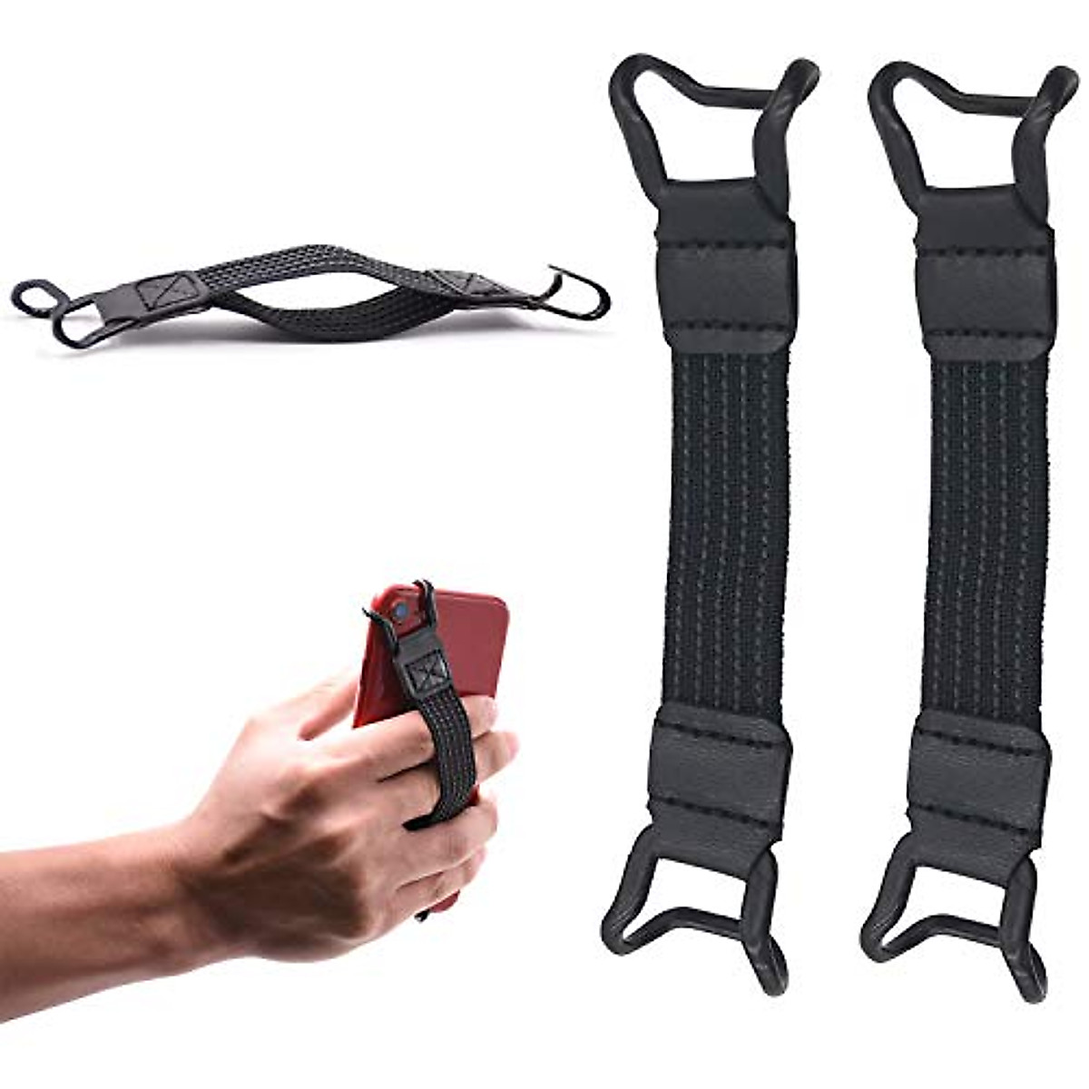 2pack Mobile Phone Security Hand Strap Holder for 5.2-7.5 inch Smartphones