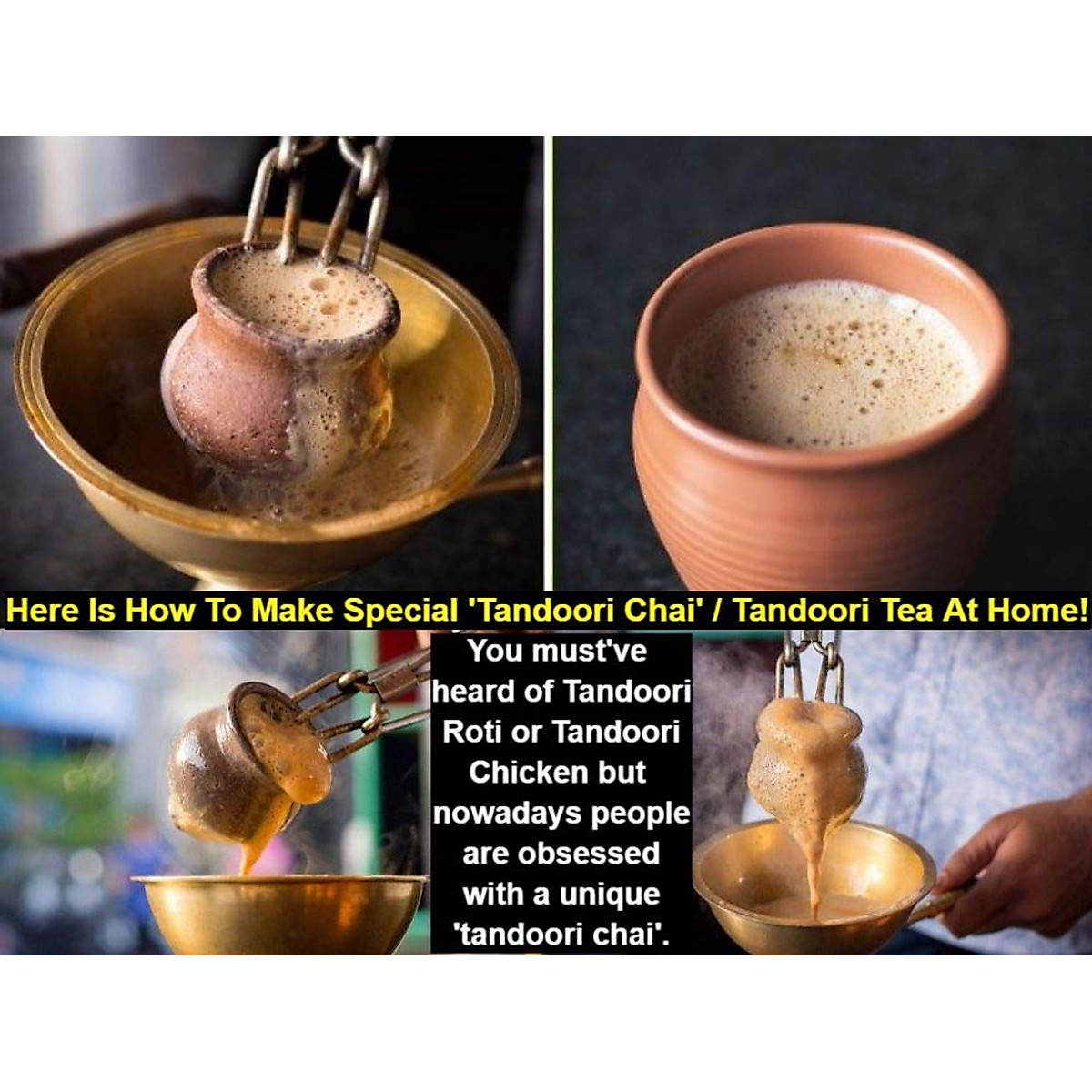 Odishabazaar Baked Kulhar Kulhad Cups Tandoori Chai Tea Cup Set of 6 (3.38 oz)