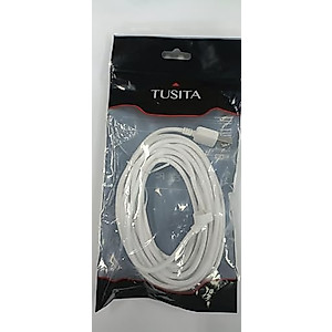 TUSITA 20ft Power Cord Compatible Google Nest Cam Outdoor or Indoor Camera - White, 6M