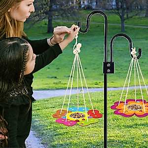 YOYOJOY 4 Pack Arts and Crafts Bird Feeders Kit for Kids, DIY Kids Crafts for Boys Girls Toddlers 3 4 6 8 12, Wooden Painting Craft Kits Outdoor Activities