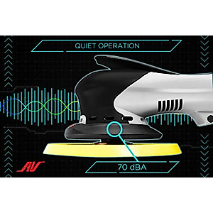 AirVANTAGE 6" Palm-Style, 2nd Generation Industrial Advanced Electric Sander Central-Vacuum with Low-Profile Pad (3/16- Hook & Loop)