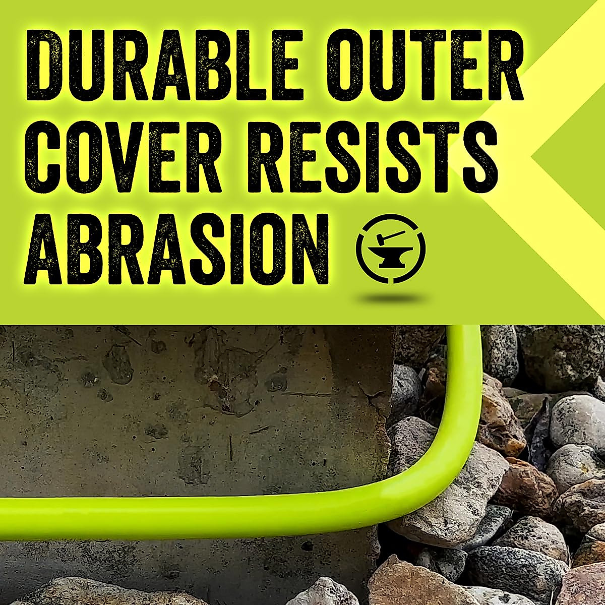 Flexzilla Garden Hose 5/8 in. x 100 ft., Heavy Duty, Lightweight, Drinking Water Safe, ZillaGreen - HFZG5100YW-E