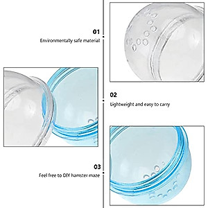 4Pcs Hamster Tube Accessories, Hamster Tube Hamster Tunnel Caps Pet External Cage Plugs Small Animal Hutch Guinea Pig Toy for Chinchilla Squirrel Hamster, Random Color