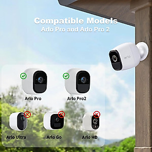 JESSY Replacement Batteries Compatible with Arlo Pro/Arlo Pro 2, 1 Pack Upgrade 7.2V Rechargeable Lithium Battery (NOT Compatible with Arlo Ultra 2, Arlo Pro 3)