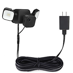 UYODM Power Cable for Blink Outdoor 4 /(3rd Gen) Floodlight +Blink Outdoor Camera,16.5Ft/5m Weatherproof Cable Power Your Blink Floodlight Cam Continuously Black (Floodlight & Camera NOT Included)