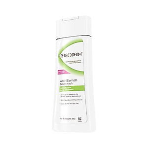 pHisoderm Anti-Blemish Body Wash for Acne, 10 fl oz Bottle
