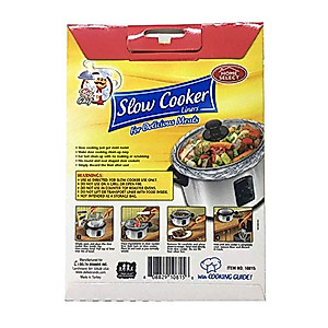Home Select 10815-24 Slow Cooker Liners,3 quart