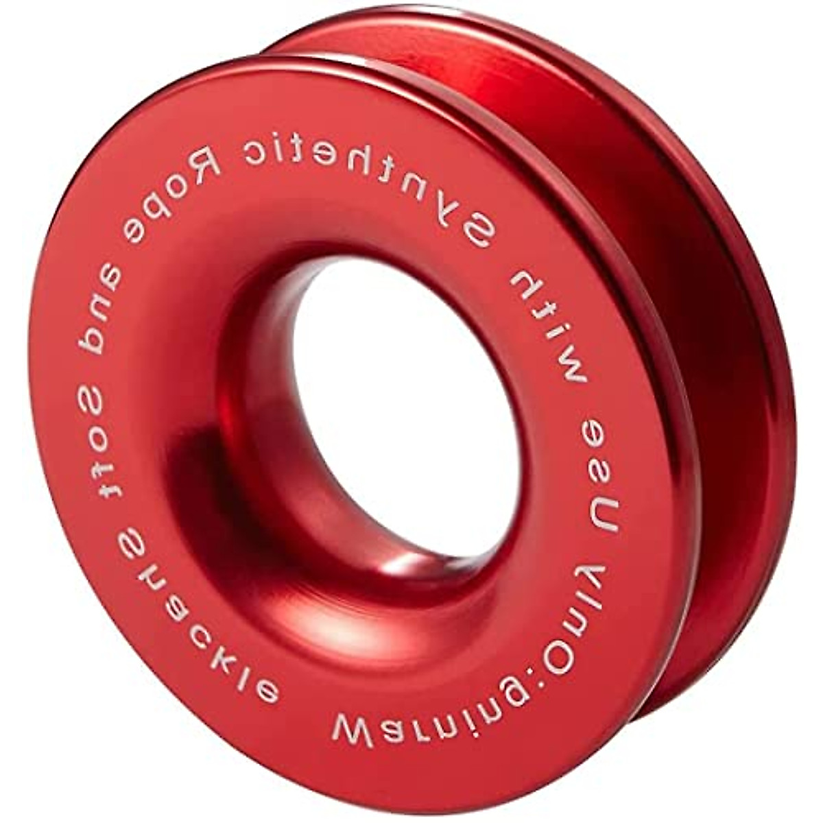 BNEEN Soft Shackle, 1/2" X 24 Inch with Winch Snatch Recovery Ring for ATV UTV SUV Truck Recovery (56000 LBS, 1 Pack Red Ring, 2 Pack Orange Shackle)