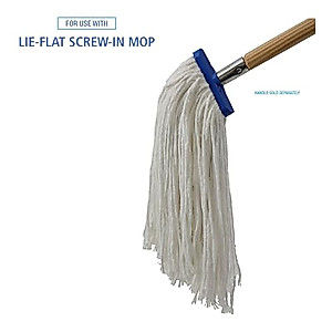 Boardwalk BWK732R 32 oz. Economical Lie-Flat Rayon Fiber Mop Head - White (12/Carton)