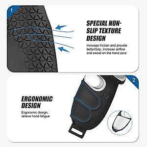 Eyglo Touch Controller Grip Cover & Adjustable Knuckle Strap for Oculus Quest 2 Anti Slip Anti-Throw Handle Protective Covers Oculus Quest 2 Controller Accessories