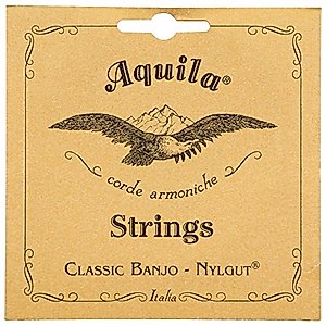 Aquila New Nylgut AQ-7B Minstrel Banjo Strings – Medium Tension DGDFA-Set of 5