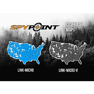 SPYPOINT Link Micro with 16GB MicroSD (Smallest on The Market!) Wireless/Cell Trail Camera, 4 Power LEDs, Fast 4G Photo Transmission w/Preactivated SIM, Fully Configurable via App (Link-Micro-V)