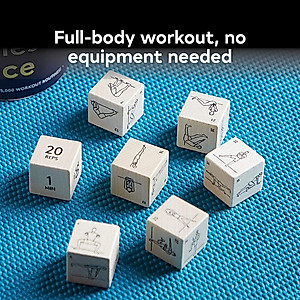 Chronicle Books Fitness Dice: 7 Wooden Dice, Over 45,000 Workout Routines