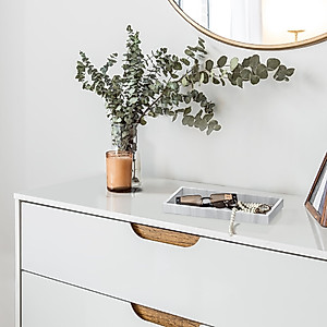 Bathroom Counter Tray,EG-SIPRO High-Grade Thickened Silicone Bathroom Vanity Tray,Shatterproof Durable Rectangle Bathroom Tray Soap Dispenser Tray for Bathroom Countertop