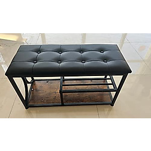 YQ JENMW Shoe Rack Bench for Entryway with Boot Organizer Industrial Entry Bench Shoe Rack Bench for Entryway, Shoe Rack Organizer for Bedroom, Hallway, Bathroom