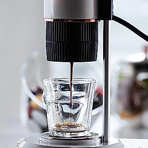 CYETUS Portable Espresso Machine 19 Bar, 3s Instant Heating, Compatible with Nespresso Capsules Ground Coffee Tea, Mini Electric Coffee Maker For Travel Home Camping, White