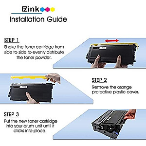 E-Z Ink (TM) Compatible Toner Cartridge Drum Unit Replacements for Brother TN-350 TN350 DR-350 DR350 to use with Intellifax 2820 Intellifax 2920 HL-2070N HL-2040 DCP-7020 (2Toners 1Drum Unit, 3 Pack)