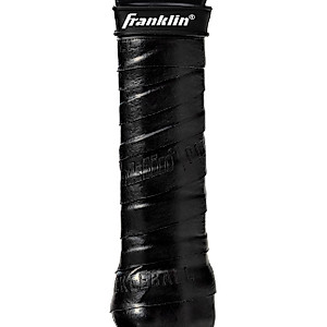 Franklin Sports Pickleball Paddle Overgrips - Provides Extra Grip - Slight Tackiness - Durable & Strong - 3 Grips Included - Black