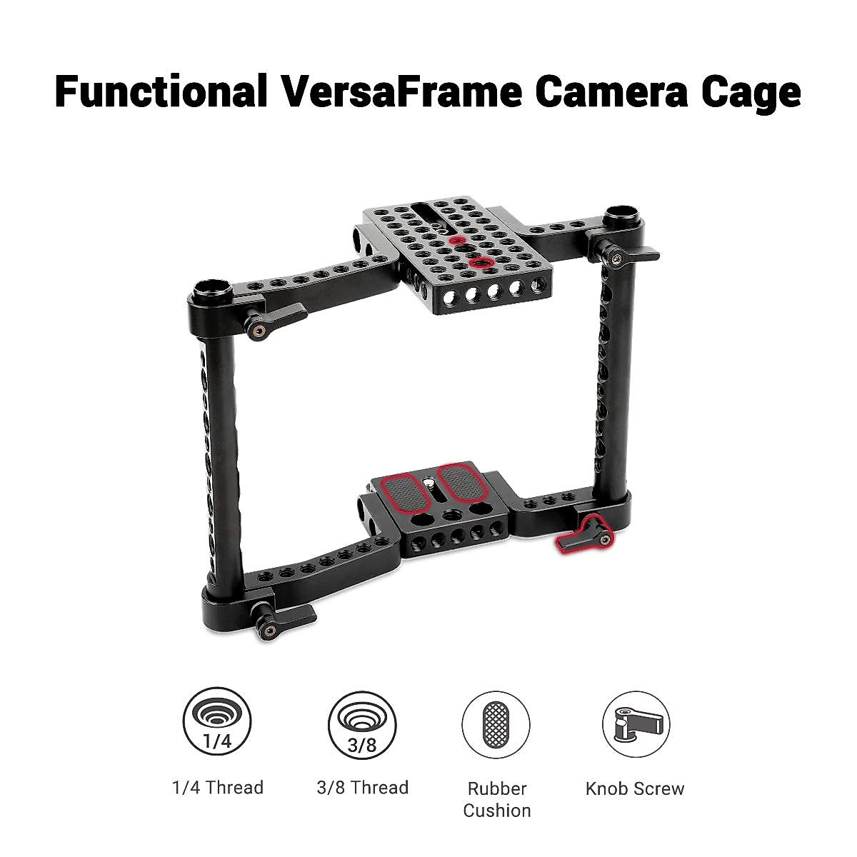 SMALLRIG VersaFrame DSLR Camera Medium Cage for Canon/for Nikon/for Sony – 1584