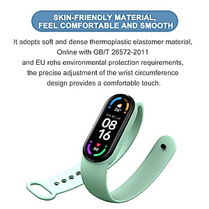 BANGTING 20 Pieces Strap Replacement Compatible with Xiaomi Mi Band 7/6 / 5 and Amazfit Band 5, Bands for Xiaomi Mi Band 7 Bracelet Wristbands Accessories for Mi Fit 6 Straps (20 Colors)