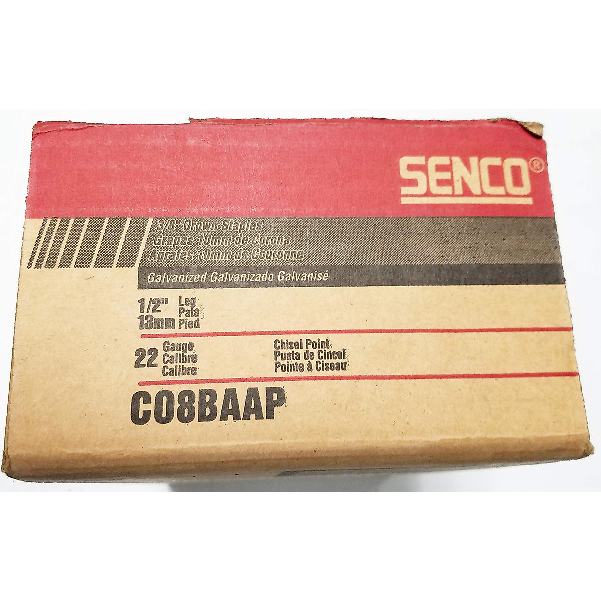 Senco C08BAAP Accuset Medium Crown Pneumatic Finish Staple
