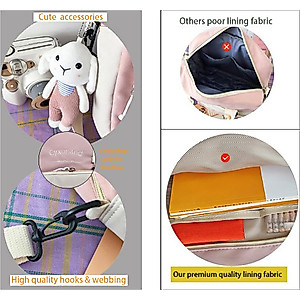 Cute Bags For School Kawaii Japanese Bag Multifunction Laptop,Aesthetic Backpacks for Teen Girls Kids Messenger Lunch Totes(black)