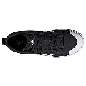 adidas Women's Bravada 2.0 Mid Platform Skate Shoe, Core Black/White/Core Black, 9.5