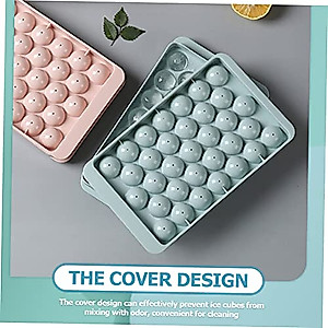 iplusmile 3pcs 33 Ice Molded Ice Box Silicone Ice Trays Plastic Pallets Sphere Ice Molds Wave Ice Making Silicone Andy Molds Silicone Chocolate Molds Pp Blue Ice Cube Tray Mold Ice Cube Mold