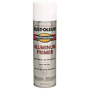 Rust-Oleum 254170 Professional Primer Spray Paint, 15 oz, Aluminum