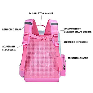 BIBDOO Unicorn Backpack for Girls, Kids School Bag for Preschool Kindergarten, Toddler Bookbags