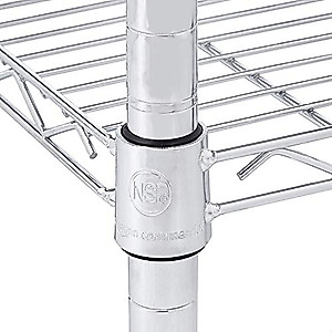 AmazonCommercial Heavy-Duty Stainless Steel Top Work Table, NSF Certified, 24" W x 20" D x 36" H