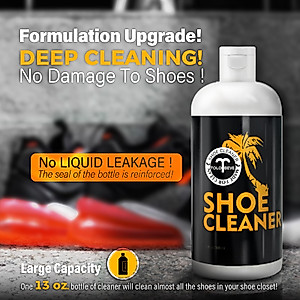 Tolobeve 12Oz Shoe Cleaner Kit, White Shoe Cleaner Sneakers Kit, Sneaker Cleaning Kit, Shoe Cleaning Kit for White Shoes,Suede Shoe,Tennis Shoe,Leather,Canvas