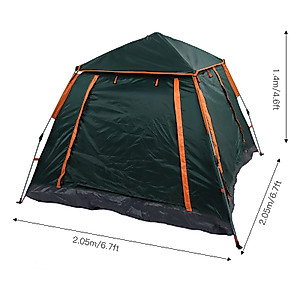 Quick Open Tent, 5 Sided Mosquito Net Design Waterproof Portable Foldable 4 Sided Tent with Shade Cloth, Camping Tents for Camping Gardening Hiking Fishing