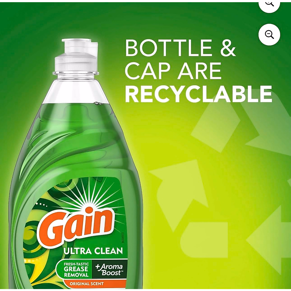 Gain Ultra Dishwashing Liquid - 8 Ounce - Original - 2 pk