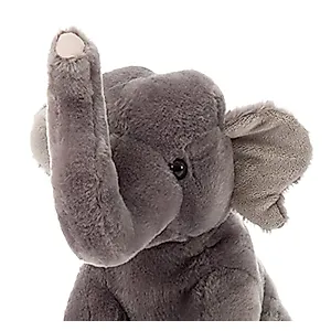 The Petting Zoo Asian Elephant Stuffed Animal, Gifts for Kids, Wild Onez Zoo Animals, Asian Elephant Plush Toy 12 inches