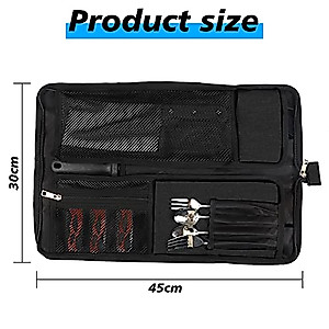 Knife Roll,Chef knife bag,Heavy Duty Knife Case,13 Slots Knife Bags For Chefs Knife Roll Bag,Chef Bag For Knives and Kitchen Utensils,Knife Holder Carrying Case Gifts for Men Dad Husband Boyfriend Him