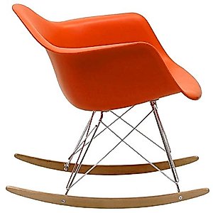 2xhome EMRocker(Orange) Rocking Chair