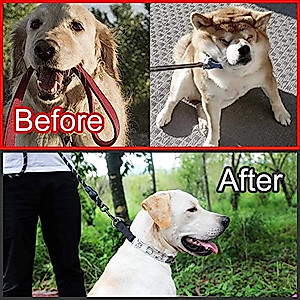 CBBPET Dog Prong Collar, Adjustable Dog Training Collar with Quick Release Buckle for Small Medium Large Dogs