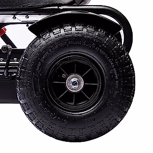 Aosom Kids Pedal Go Kart, Outdoor Ride on Toys with Adjustable Seat, Sharp Handling, Handbrake, 4 Non-Slip Rubber Wheels for Boys & Girls Aged 5-12 Years Old, Black