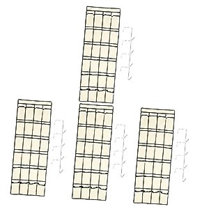Zerodeko 4pcs Storage bag behind the door shoe rack for door closet doors door back pouches shoes organizer shoes storage bag door mesh shoe bag hanger non-woven fabric Wardrobe back pocket