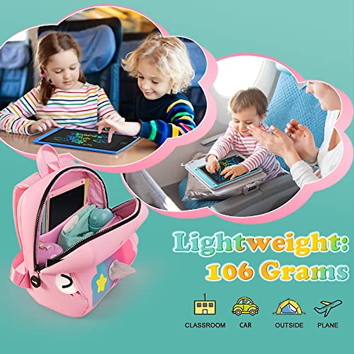 Fuleda LCD Writing Tablet for Kids, 3 Pack 8.5Inch Colorful Doodle Board Drawing Tablet Toddler Boy Girl Toys, Educational Kids Toys Birthday Christmas Gifts for 2 3 4 5 6 7 8 Year Old Boys Girls