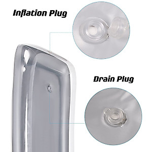 Inflatable Ice Serving Bar Coolers for Parties, Made of Grey Material, Food Drink Salad Buffet Tray for Indoor and Outdoor Party Pool Picnic Luau by FEEBRIA