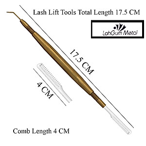 Separation Eye lash Separator Tool Pro Lash Lift Tools and Tint Kit Professional Lifting - Lashes Separater Perm Extension Separating Comb Tinting Lifter Eyelashes Seperator Supplies Silver Steel