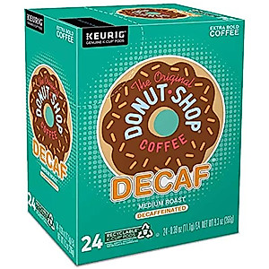The Original Donut Shop Decaf Keurig Single-Serve K-Cup Pods, Medium Roast Decaffeinated Coffee, 24 Count