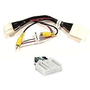 Add Backup Reverse Camera to Factory Nav/Display Car Stereo or Retain OEM Factory Camera to Aftermarket Display Stereo Wire Harness for Select Toyota/Scion Vehicles - Compatible Vehicles Listed Below