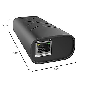 AIGWS 3 Port 10/100/1000M PoE Extender Switch 1 in 2 Out, Unmanaged Power Over Ethernet Repeater, IEEE 802.3 af for Security PoE IP Camera, VoIP Network (Gigabit)