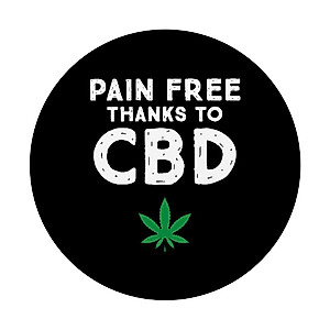 Pain Free Thanks To CBD Natural Healing PopSockets Grip and Stand for Phones and Tablets