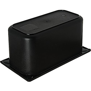 Carlisle FoodService Products CM110303 Coldmaster ABS Third-Size Divided Food Pan, 3.40 qt. Capacity, 12.68" x 6.89" x 6.01", Black