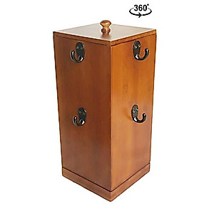 Autumn Alley Mug Holder - Coffee Mug Tree - Bamboo Rotating Cup Holder with Coffee Pod Storage - 8 Mug Tree Stand Spinning Countertop Mug Rack - Coffee Mug & Cup Holder Tree for Counter