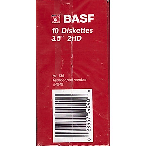 BASF 10 Diskettes 5.25" 2S/HD